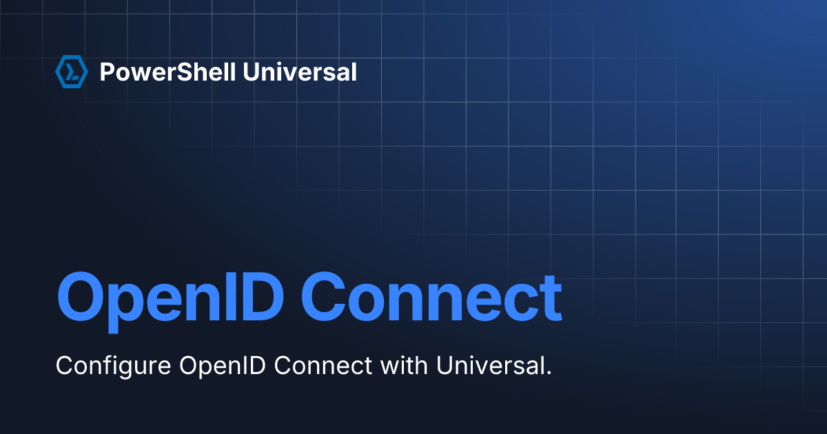 OpenID Connect | PowerShell Universal