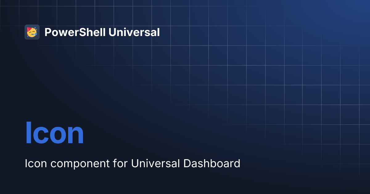 Icon | PowerShell Universal
