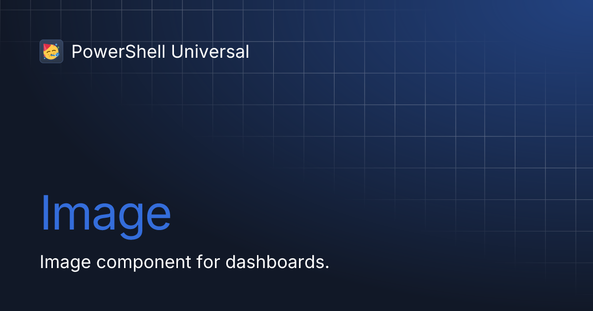 Image | PowerShell Universal