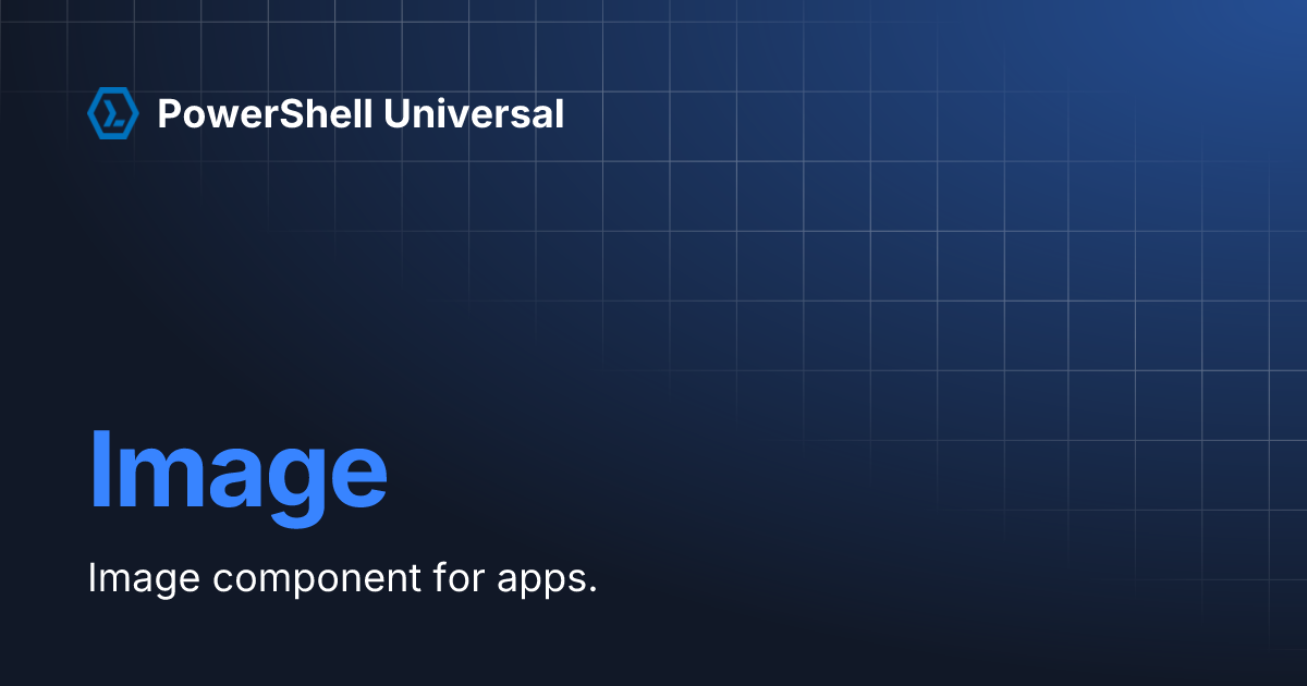 Image | PowerShell Universal
