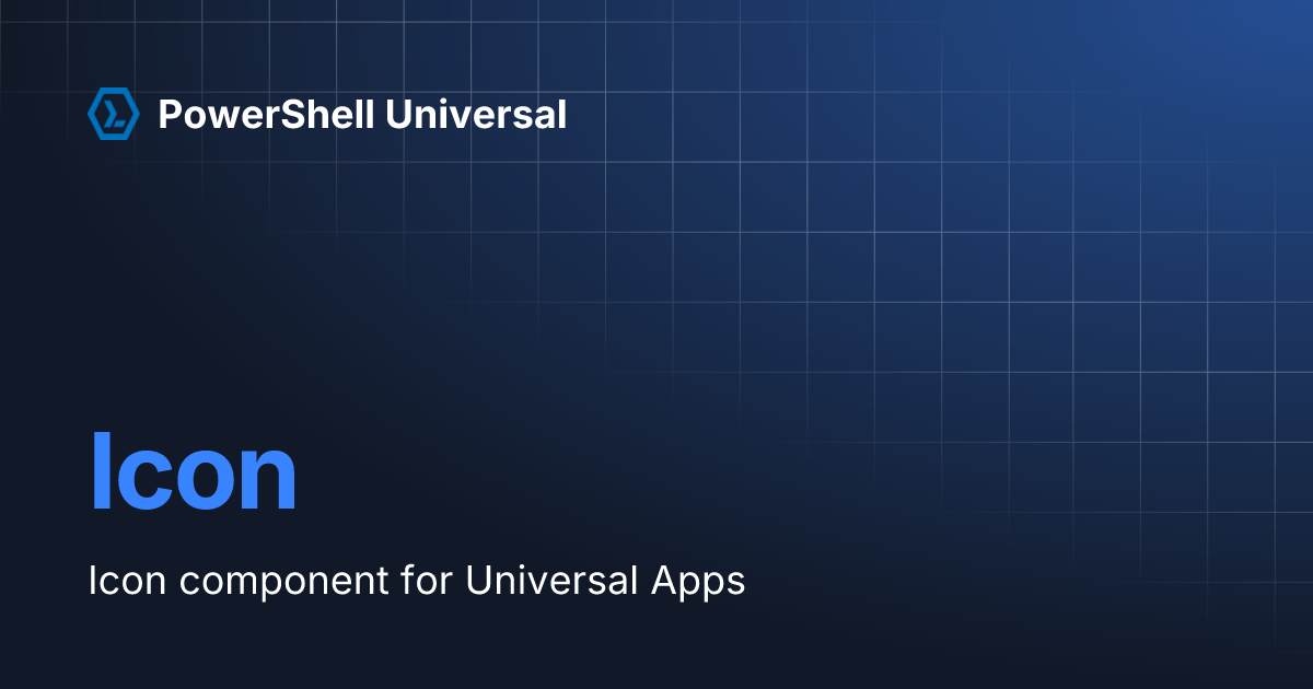 Icon | PowerShell Universal