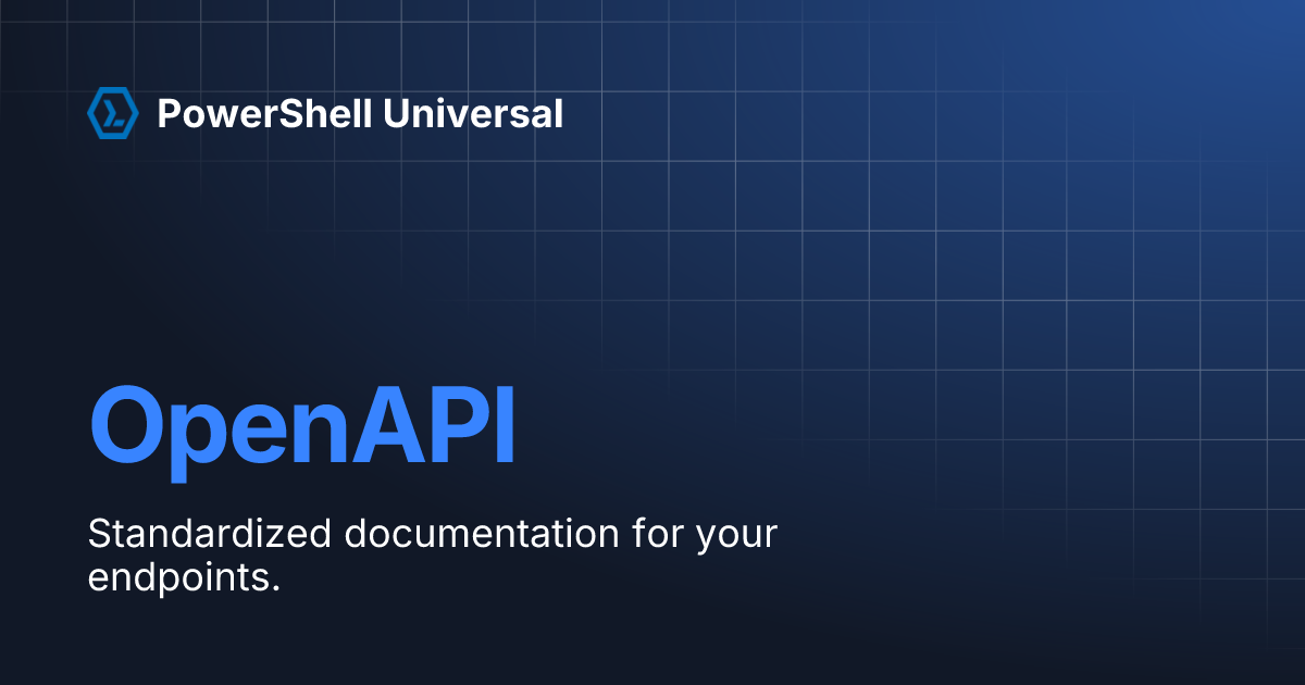 OpenAPI | PowerShell Universal