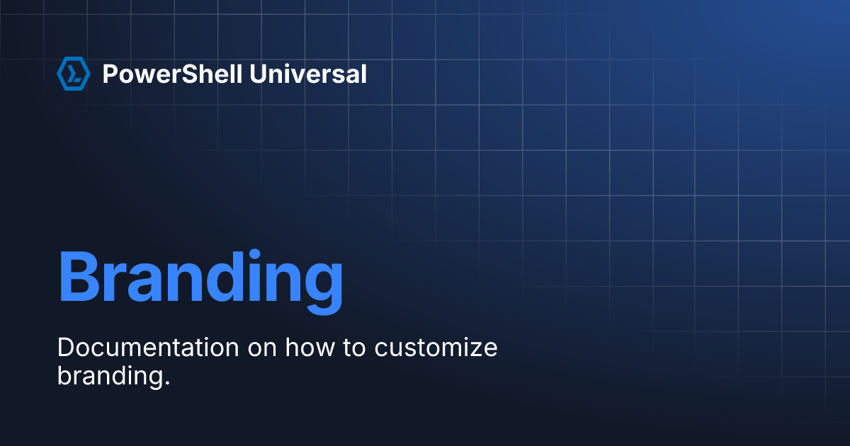 Branding | PowerShell Universal