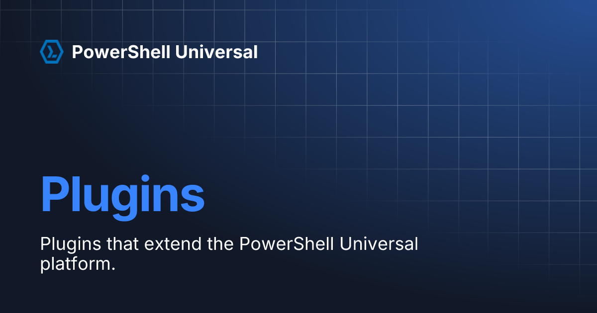 Plugins | PowerShell Universal